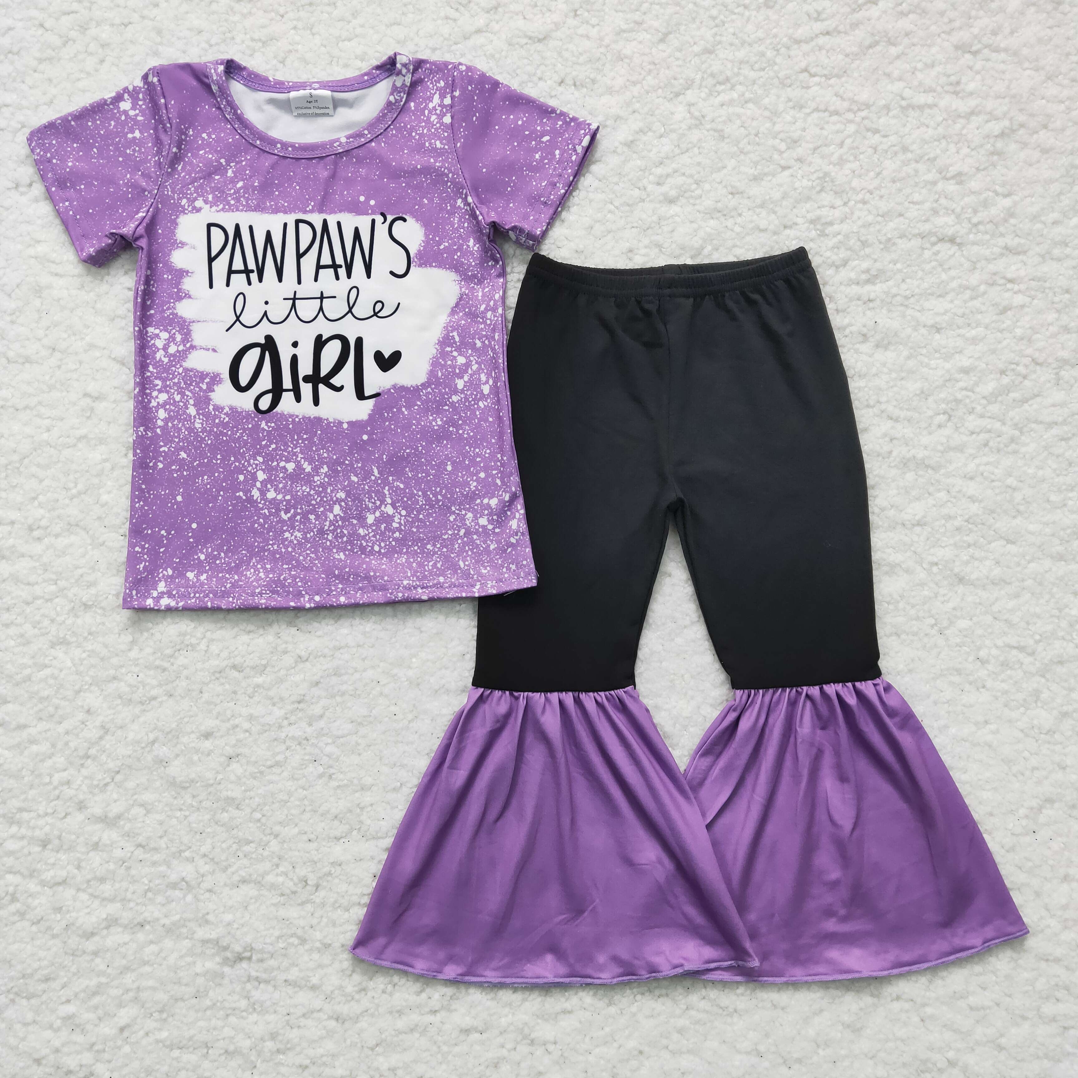 GSPO0244 Paw Paw's Little Girls Purple Kids Outfits – Yiwu Zhihao ...